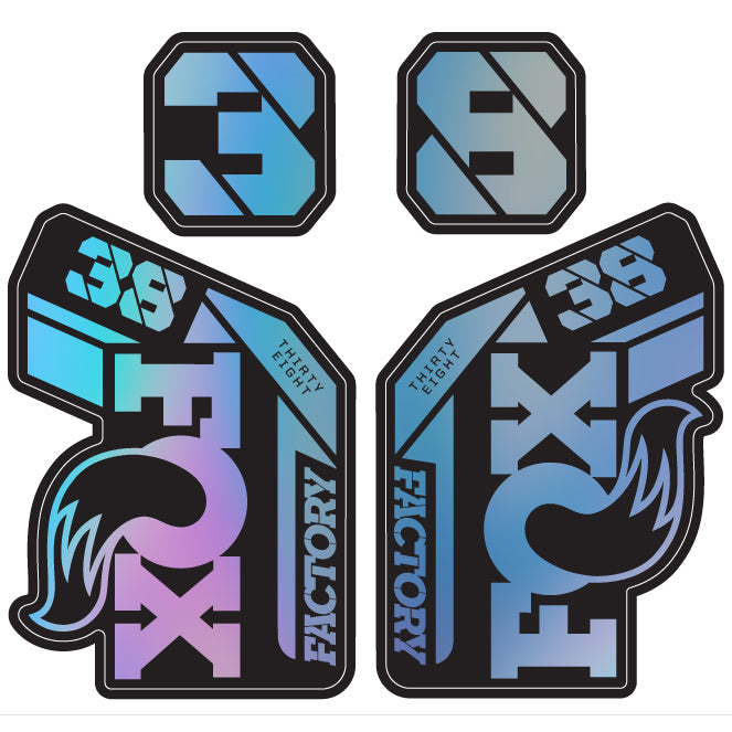 Metallic Fox 38 Factory Fork Decal – Ground Keeper Custom