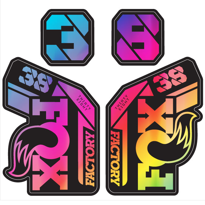 Metallic Fox 38 Factory Fork Decal – Ground Keeper Custom