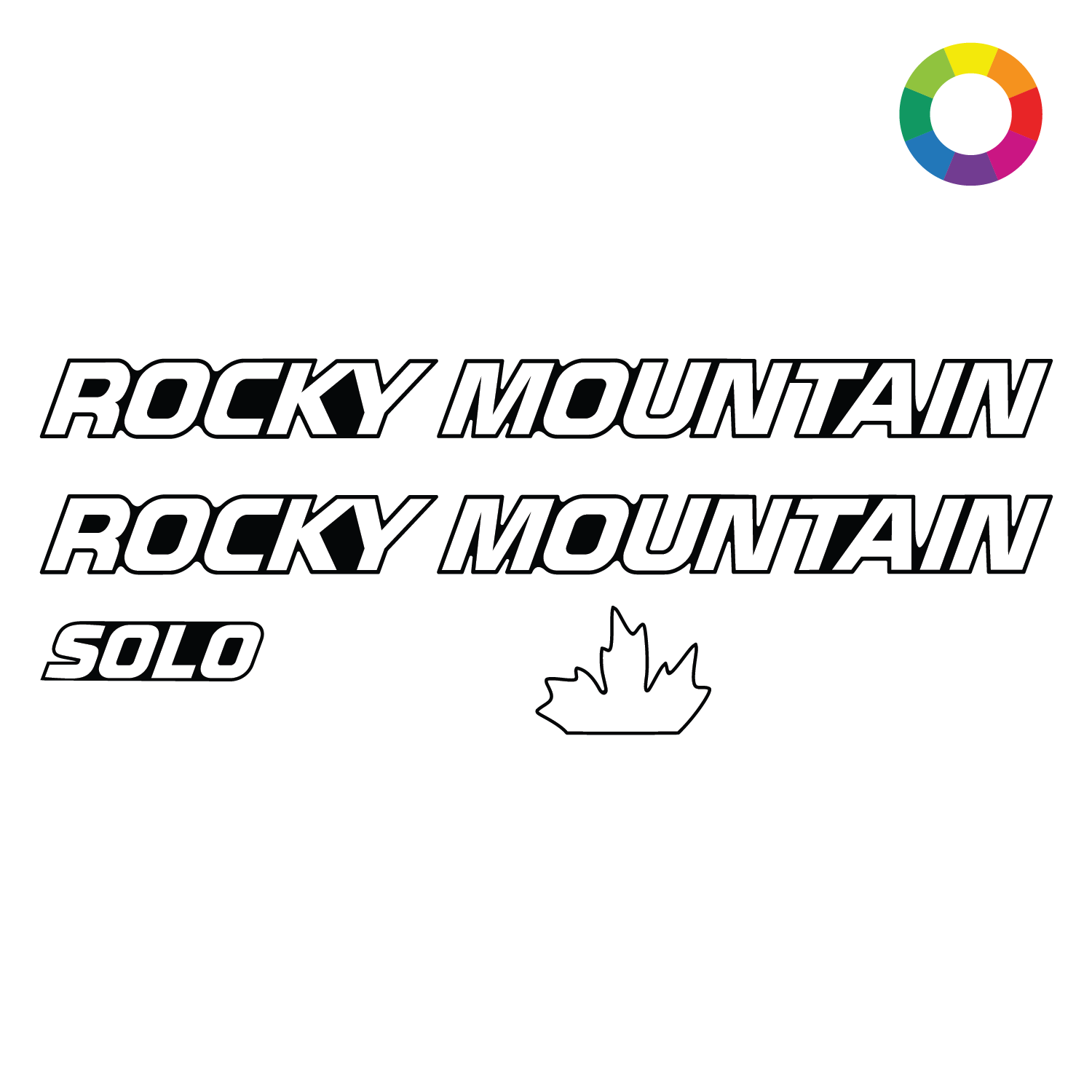 Custom 2024 Rocky Mountain Solo Decal Kit | Fully Customizable – Ground ...