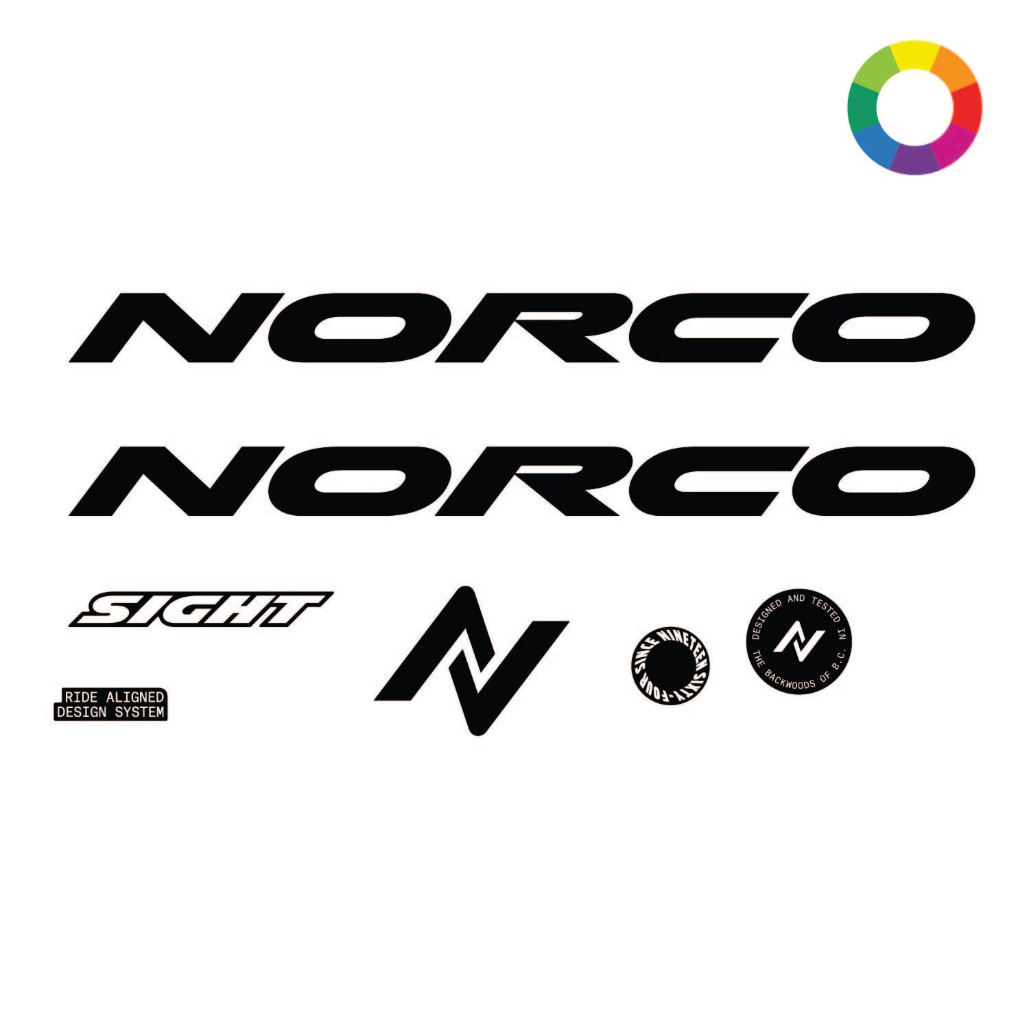 Custom 2024 Norco Sight C Sizes 3-5 Decal Kit | Fully Customizable ...
