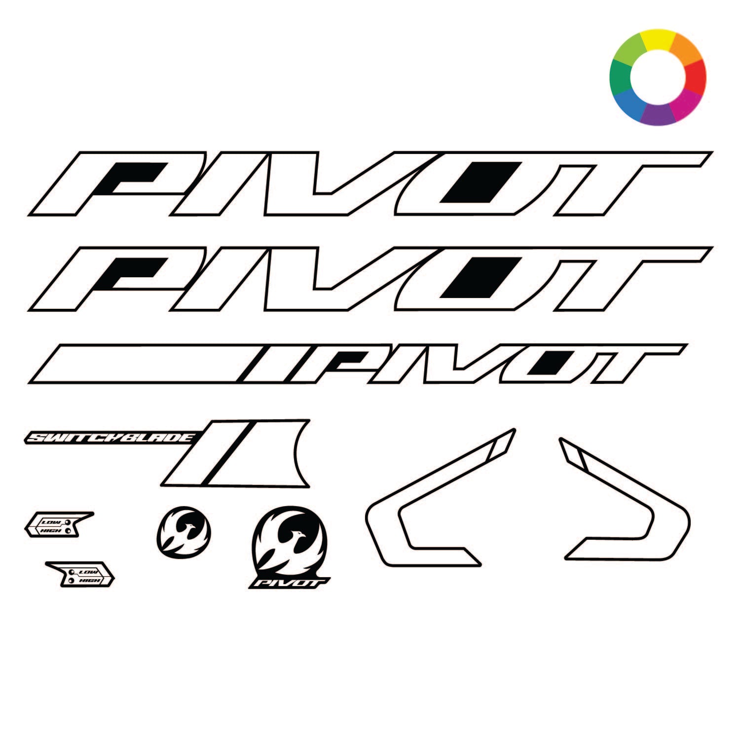 Custom 2022 Pivot Switchblade Decal Kit | Fully Customizable – Ground ...