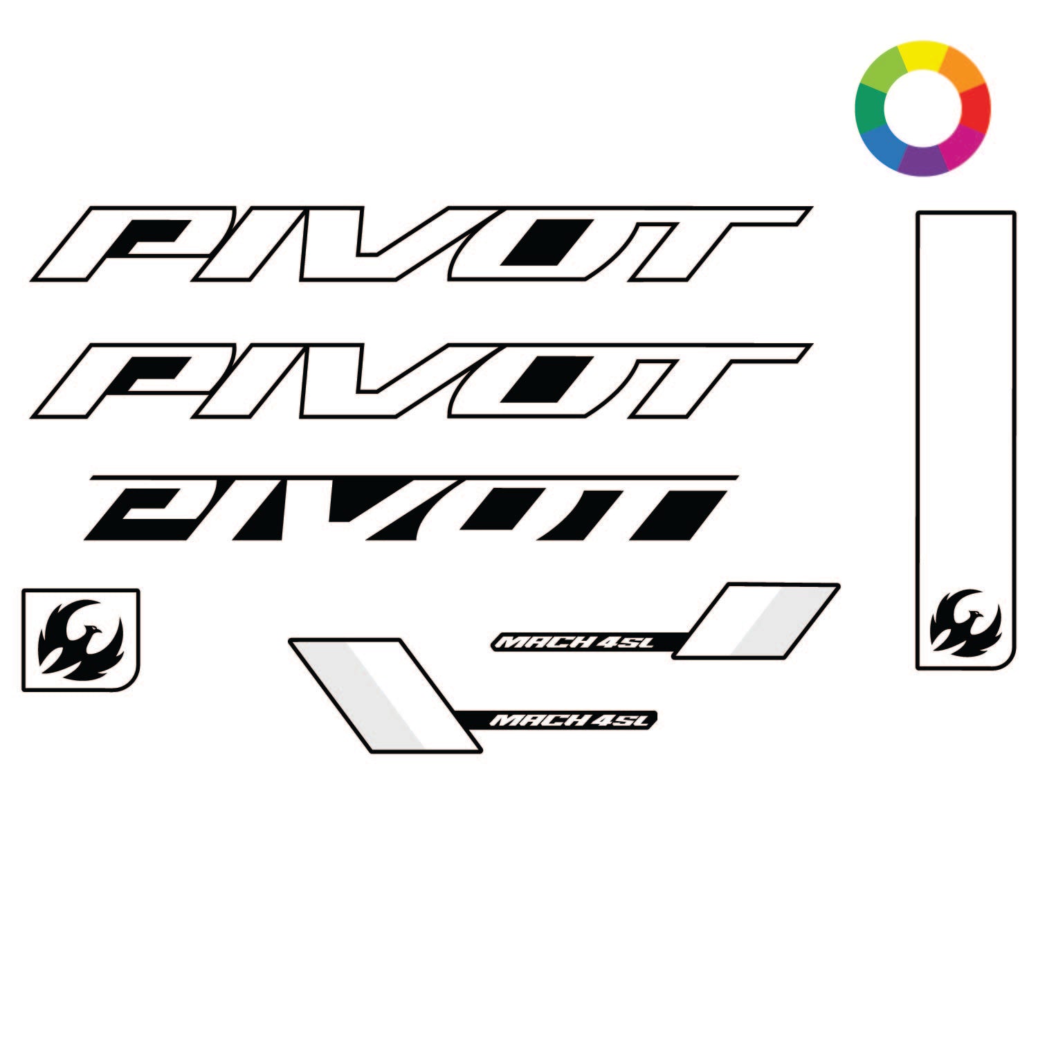 Custom 2023 Pivot Mach 4 SL Decal Kit | Fully Customizable – Ground ...