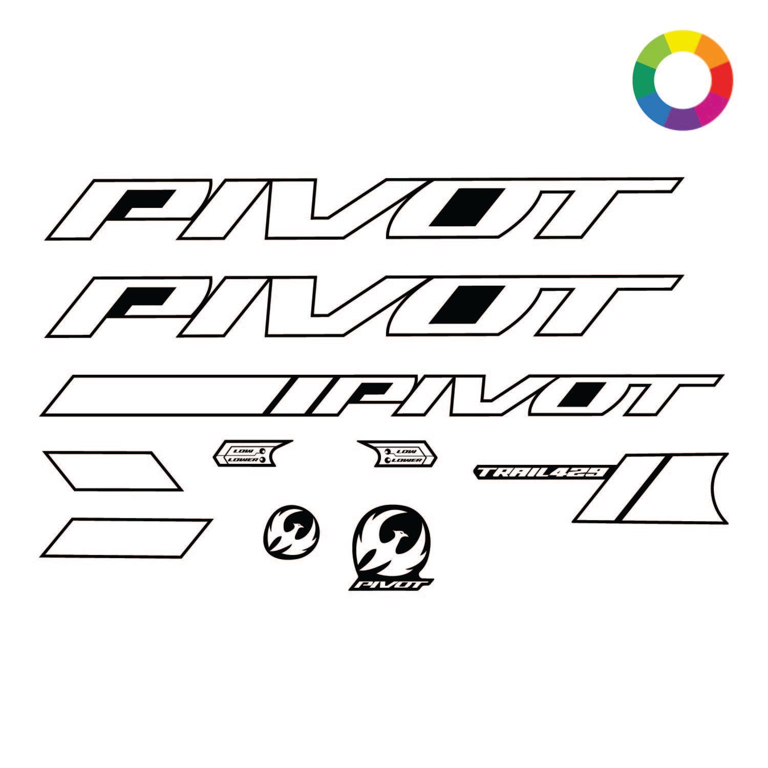 Custom 2023 Pivot Trail 429 Decal Kit | Fully Customizable – Ground ...
