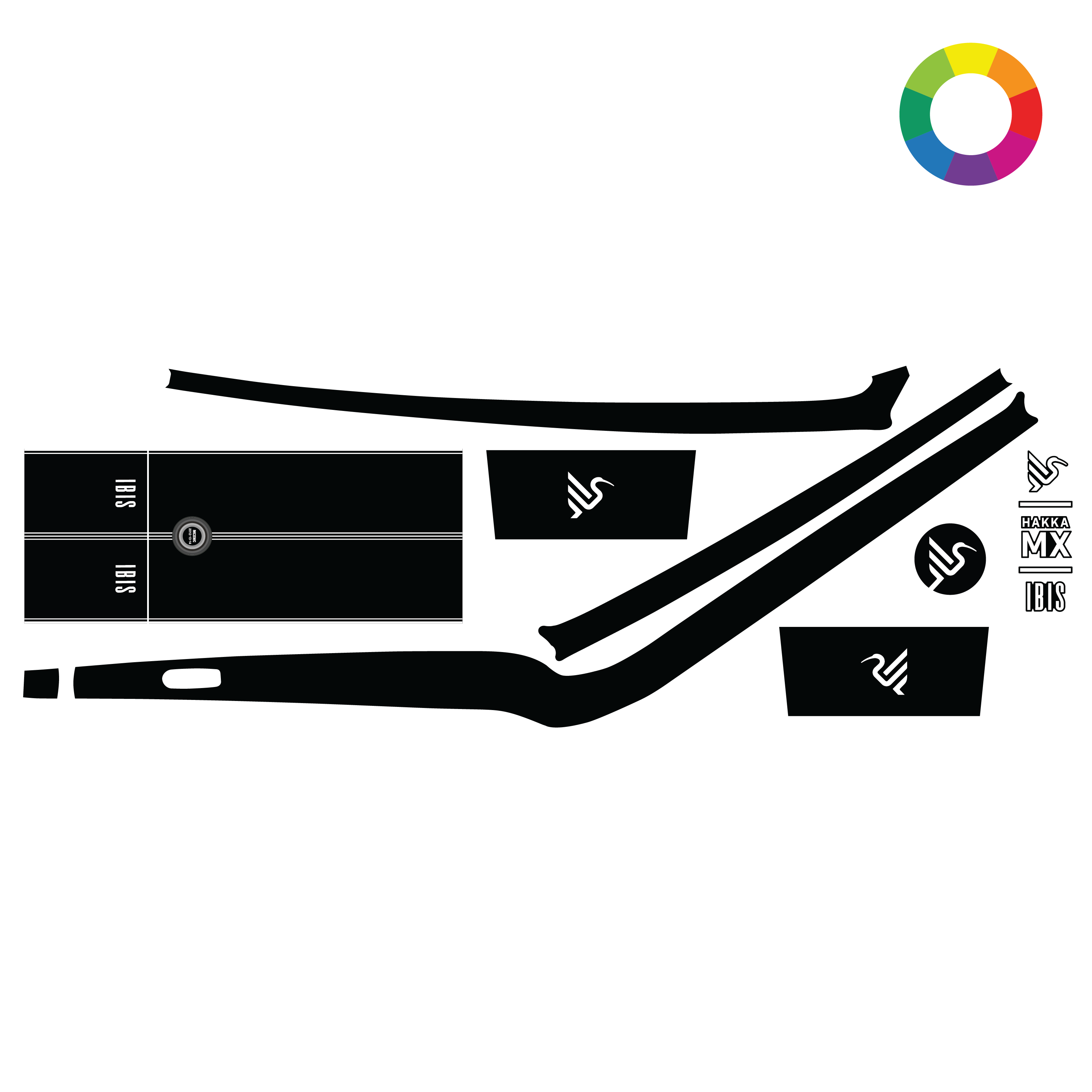 Custom 2024+ Ibis Hakka MX Size 55-61 Decal Kit | Fully Customizable ...