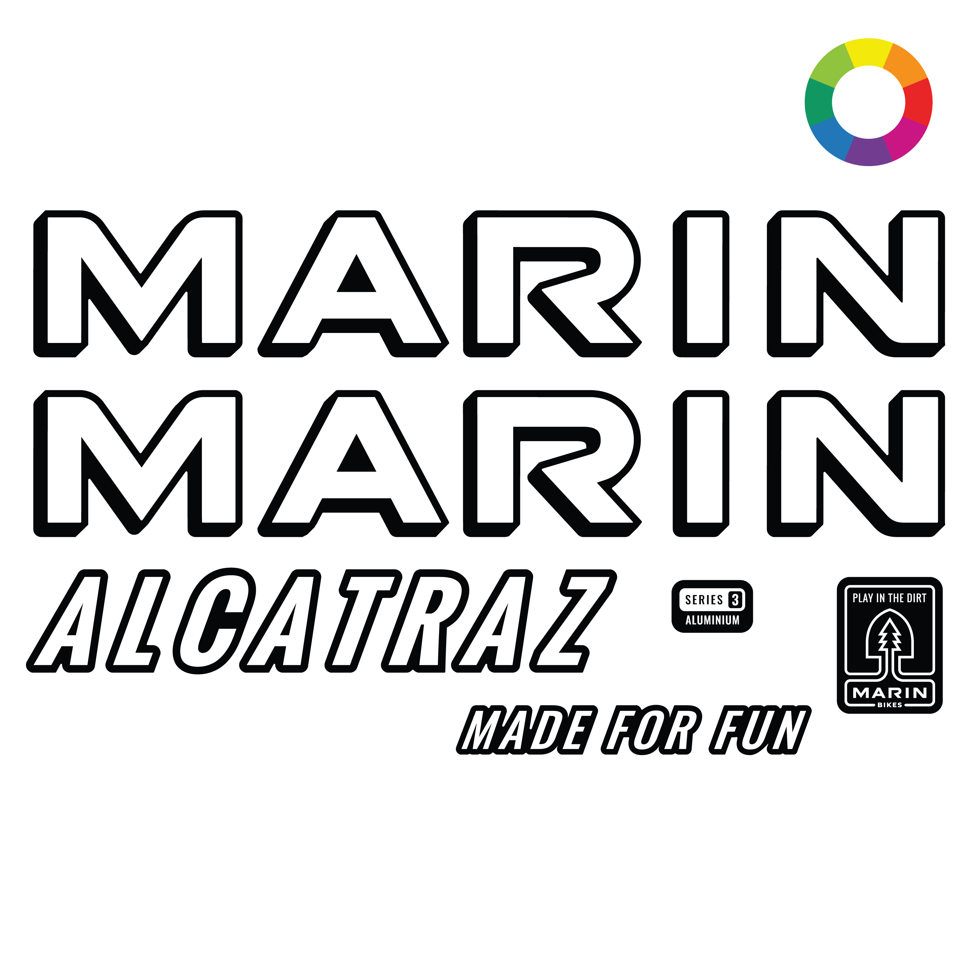 Custom 2024 Marin Alpine Alcatraz Decal Kit | Fully Customizable ...