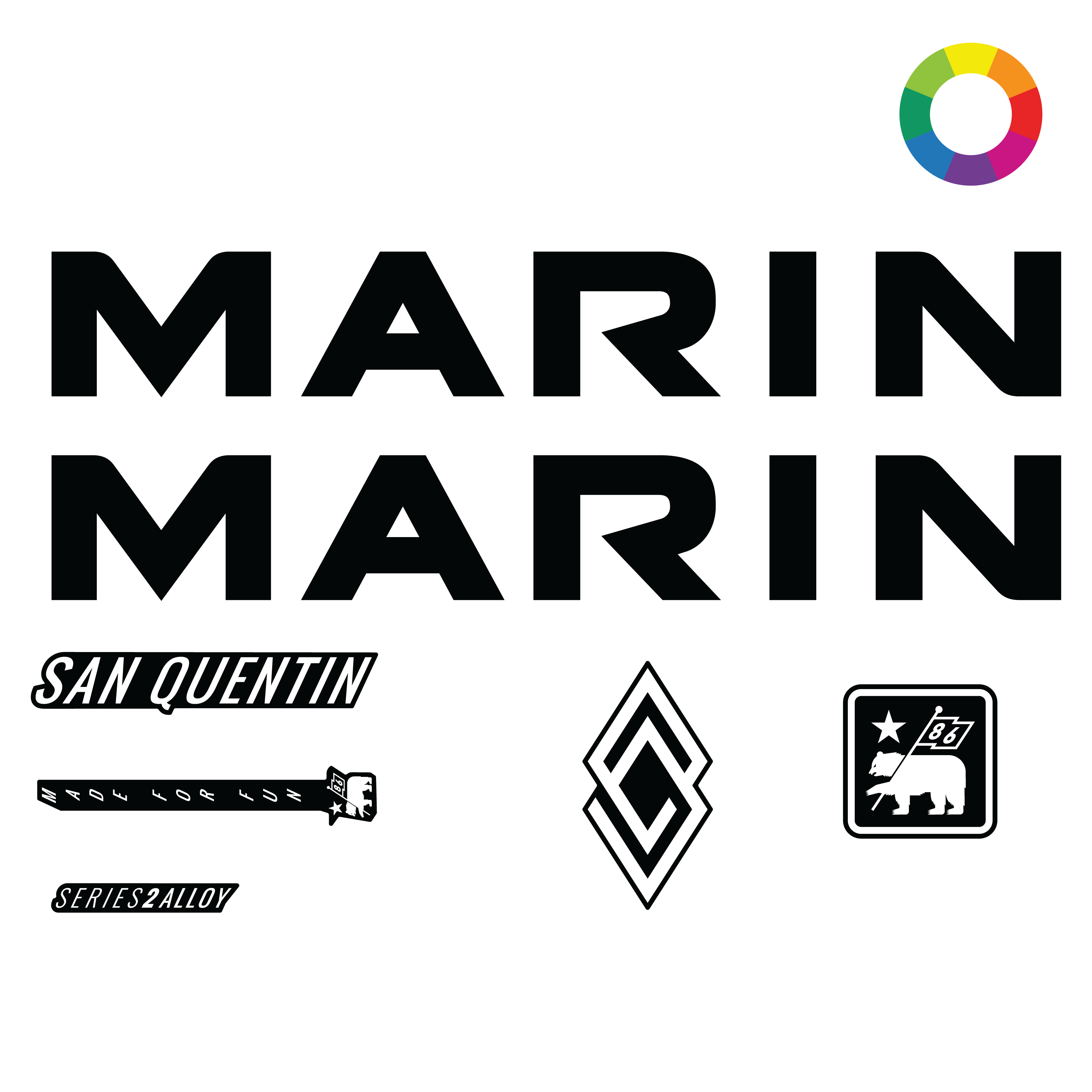 Custom 2023 Marin San Quentin Decal Kit | Fully Customizable – Ground ...
