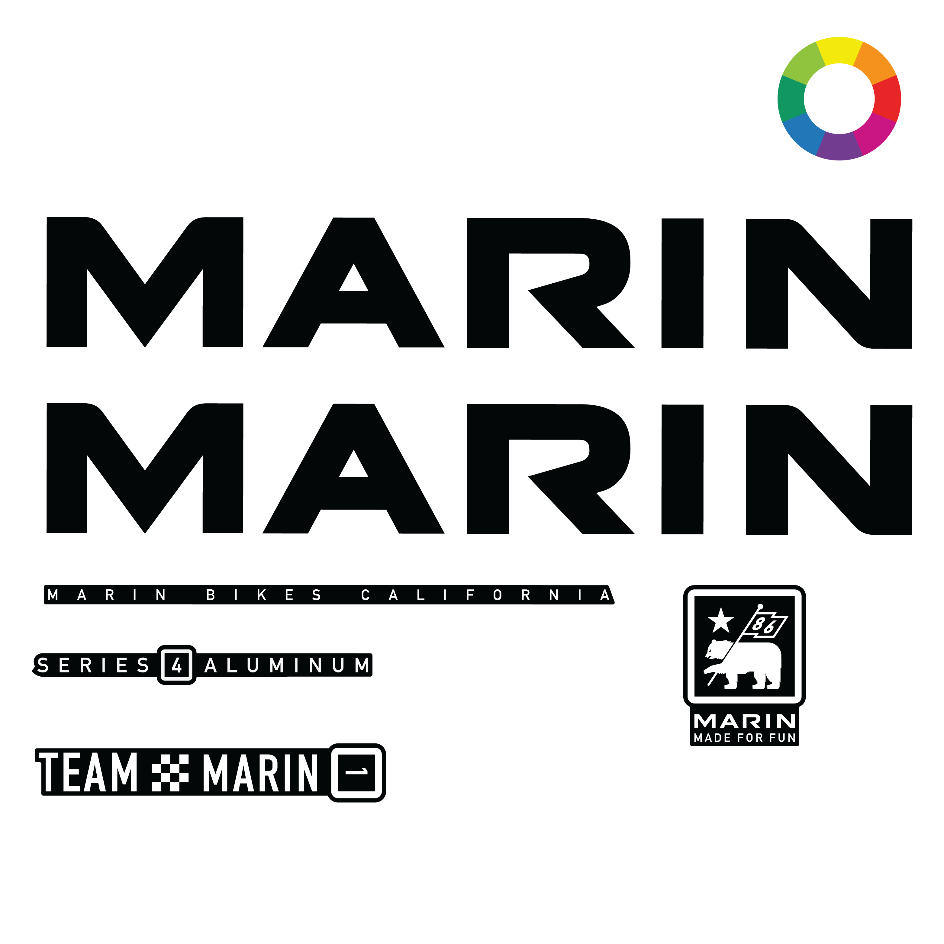 Custom 2024 Marin Team Marin Decal Kit | Fully Customizable – Ground ...