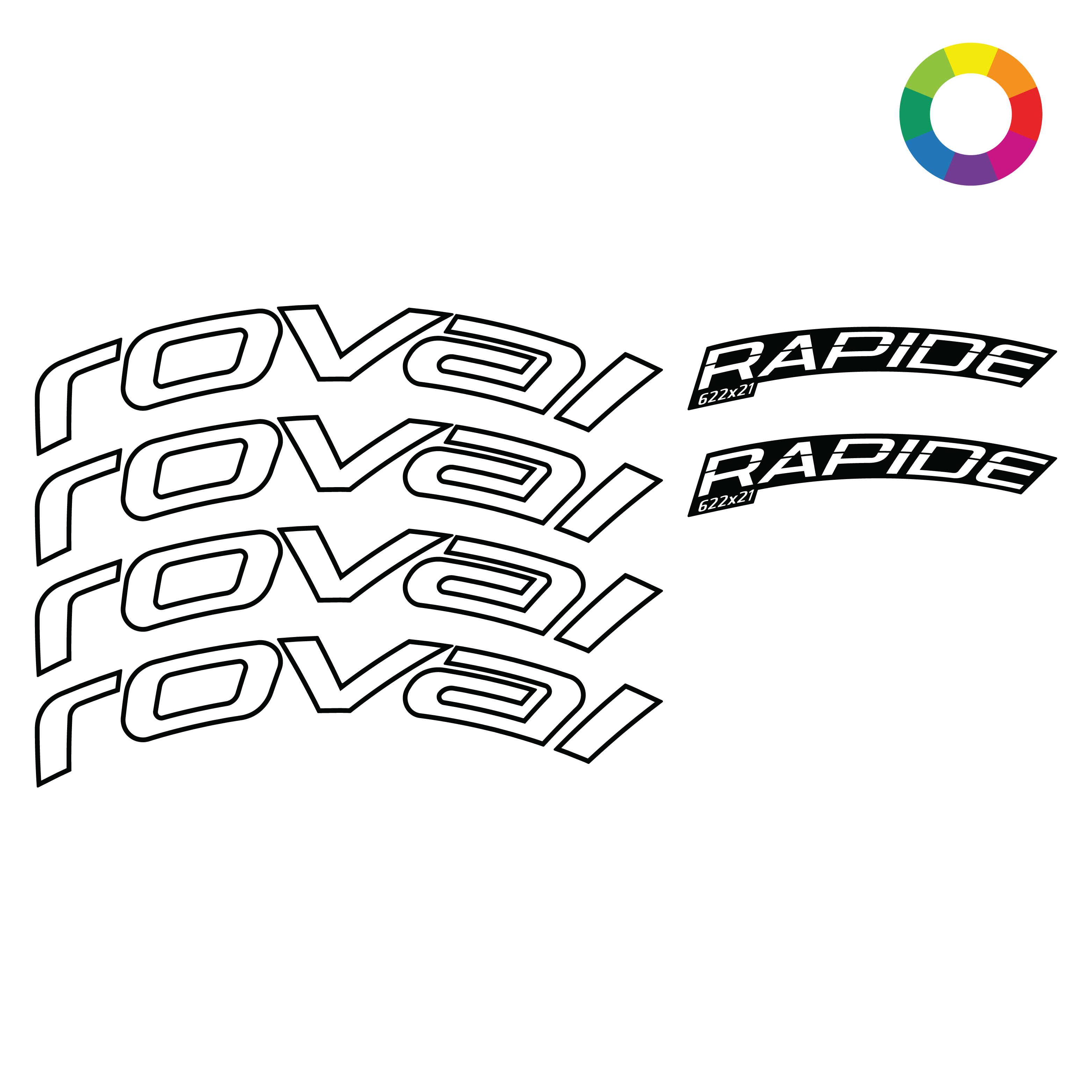 Custom 2022 Roval Rapide II Rim Decals | Fully Customizable – Ground ...