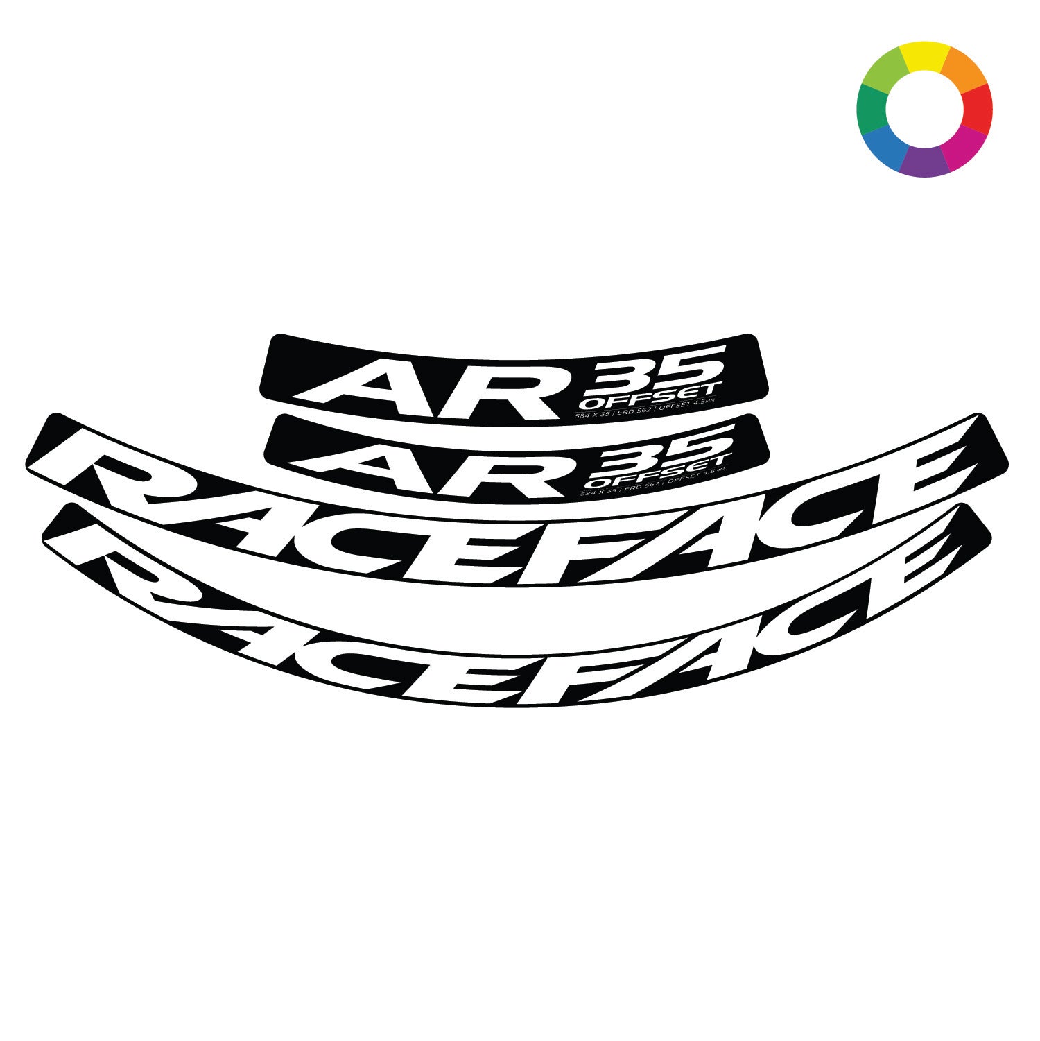 Custom Race Face AR 35 27.5" Rim Decal | Fully Customizable – Ground ...