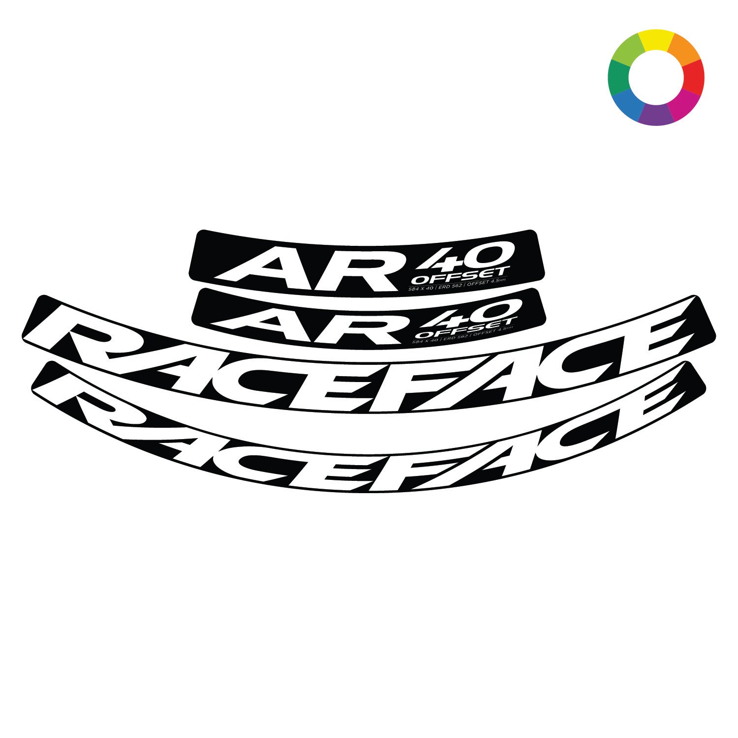 Custom Race Face AR 40 27.5" Rim Decal | Fully Customizable – Ground ...