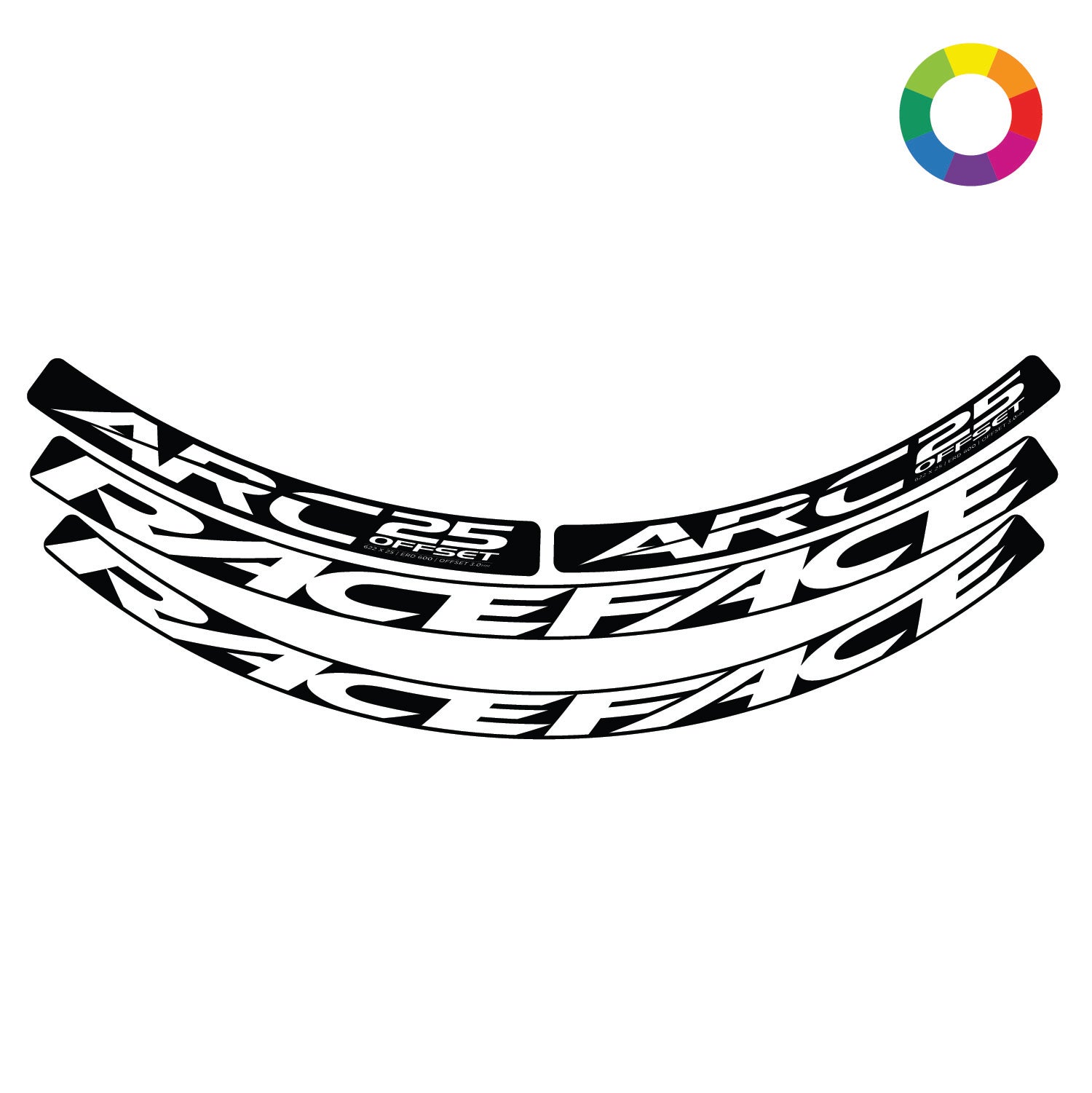 Custom Race Face ARC Offset 25 29" Rim Decal – Ground Keeper Custom