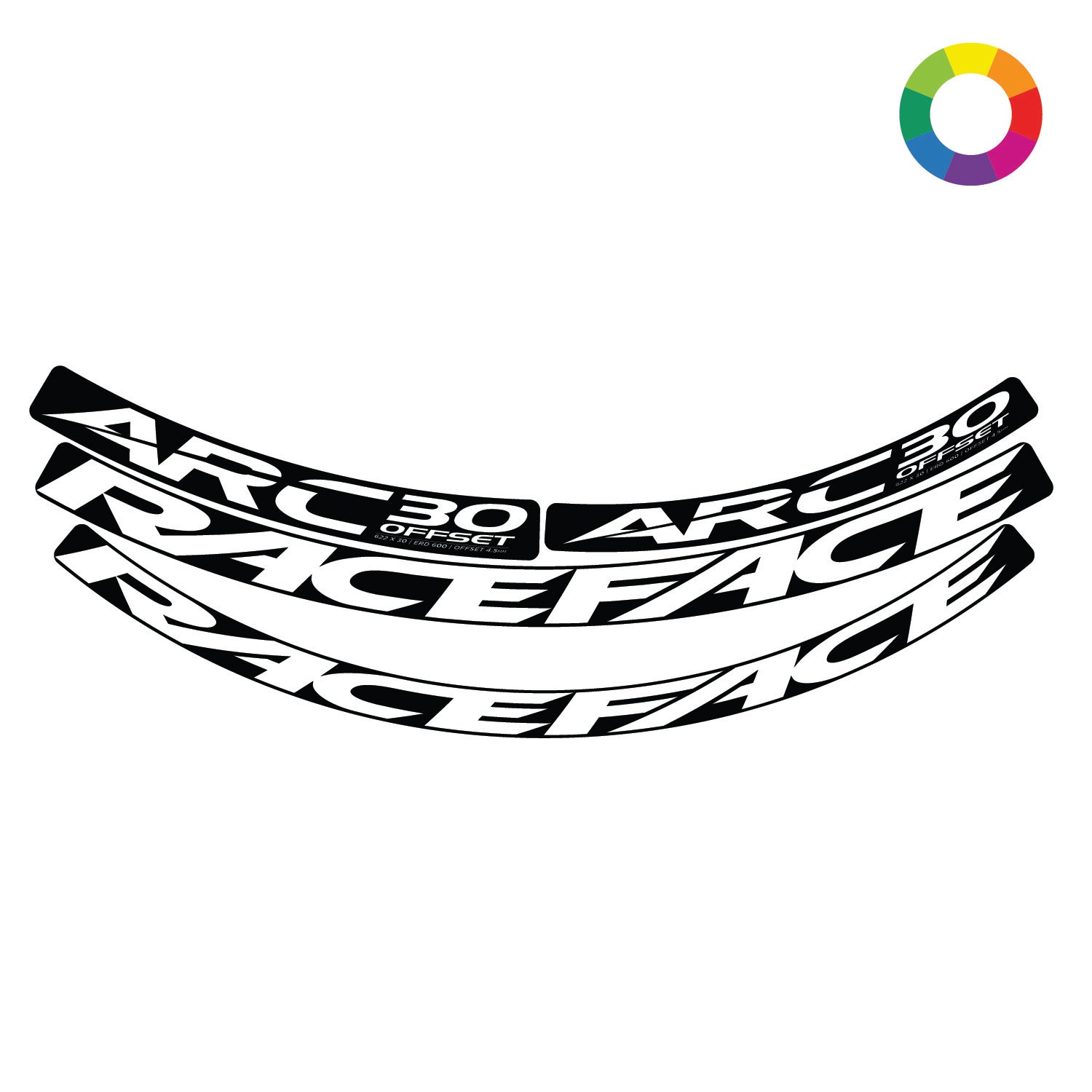 Custom Race Face ARC Offset 30 29" Rim Decal | Fully Customizable ...