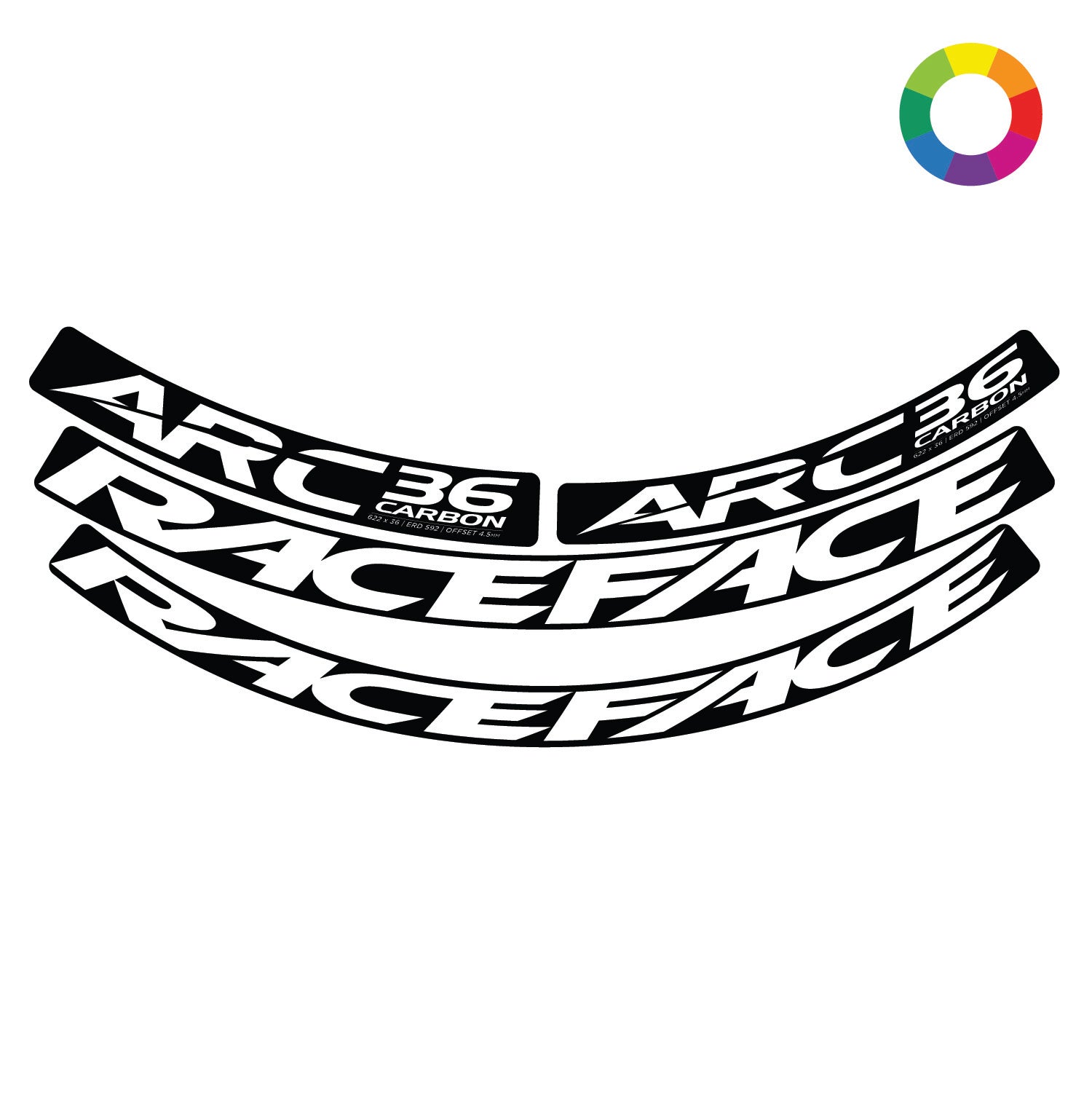 Custom Race Face ARC Carbon 36 29" Rim Decal | Fully Customizable ...