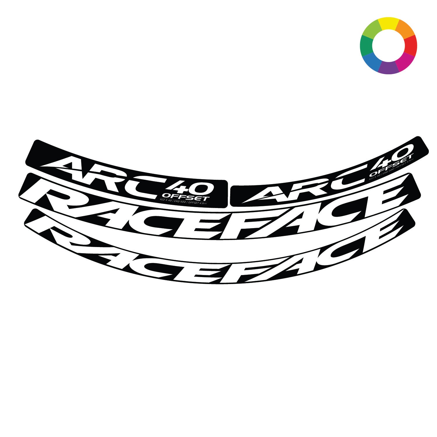 Custom Race Face ARC Offset 40 29" Rim Decal | Fully Customizable ...