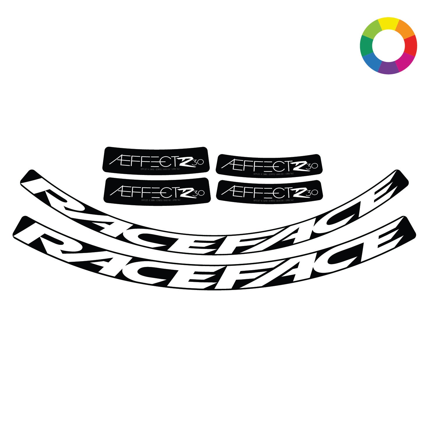 Custom Race Face Aeffect R 30 27.5" Rim Decal | Fully Customizable ...