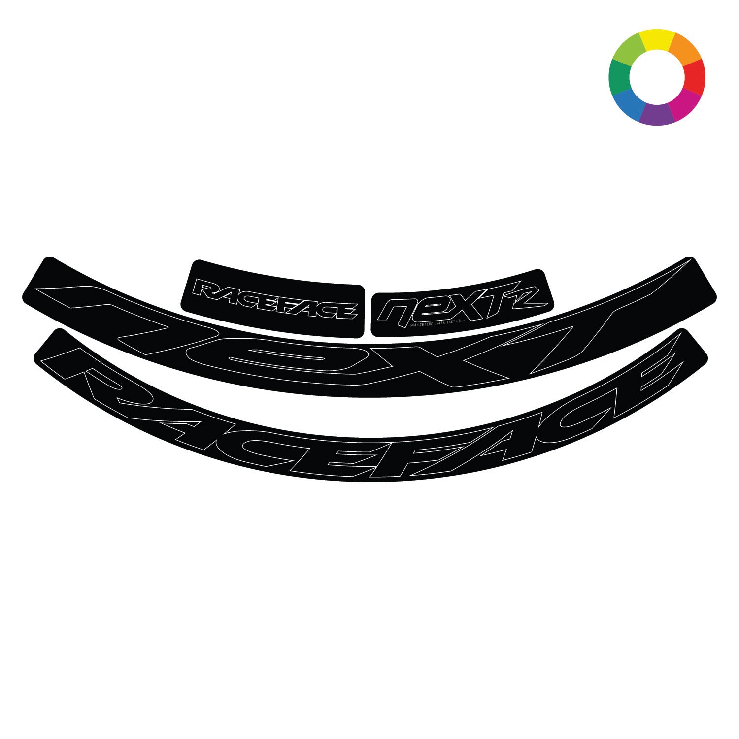 Custom Race Face Next R 36 27.5" Rim Decal | Fully Customizable ...