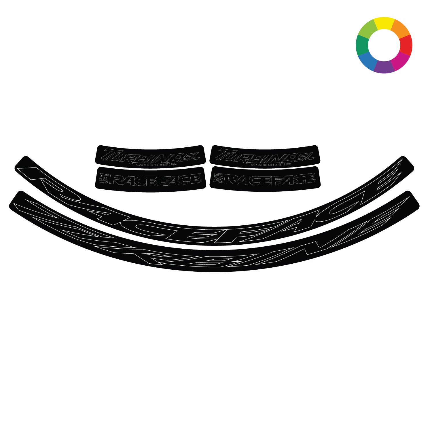 Custom Race Face Turbine SL 25 29" Rim Decal | Fully Customizable ...