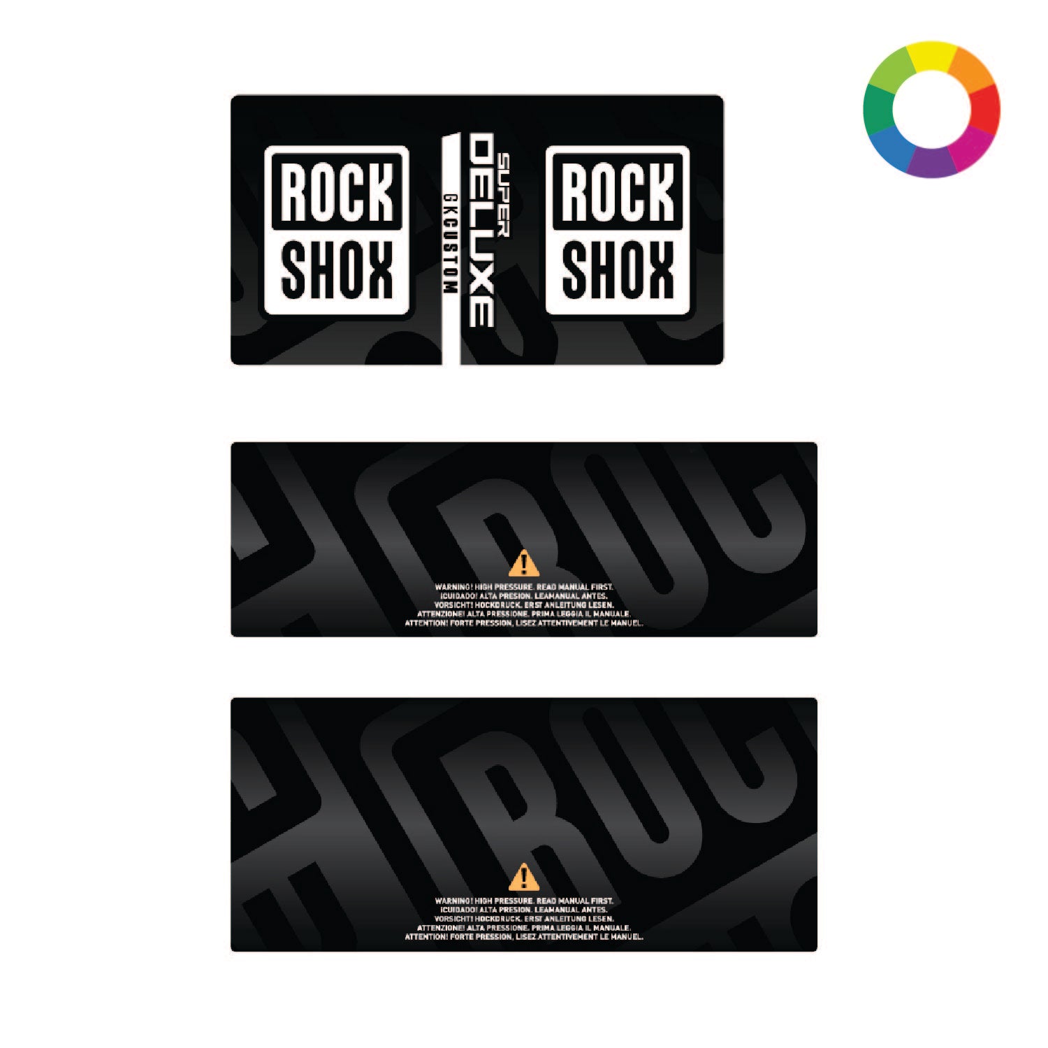 Ground Keeper RockShox Super Deluxe Decals | Fully Customizable ...