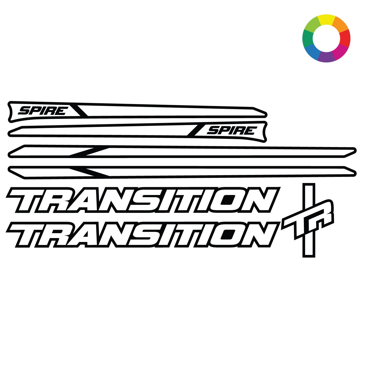 Custom 2023 Transition Spire Carbon Decal Kit | Fully Customizable ...