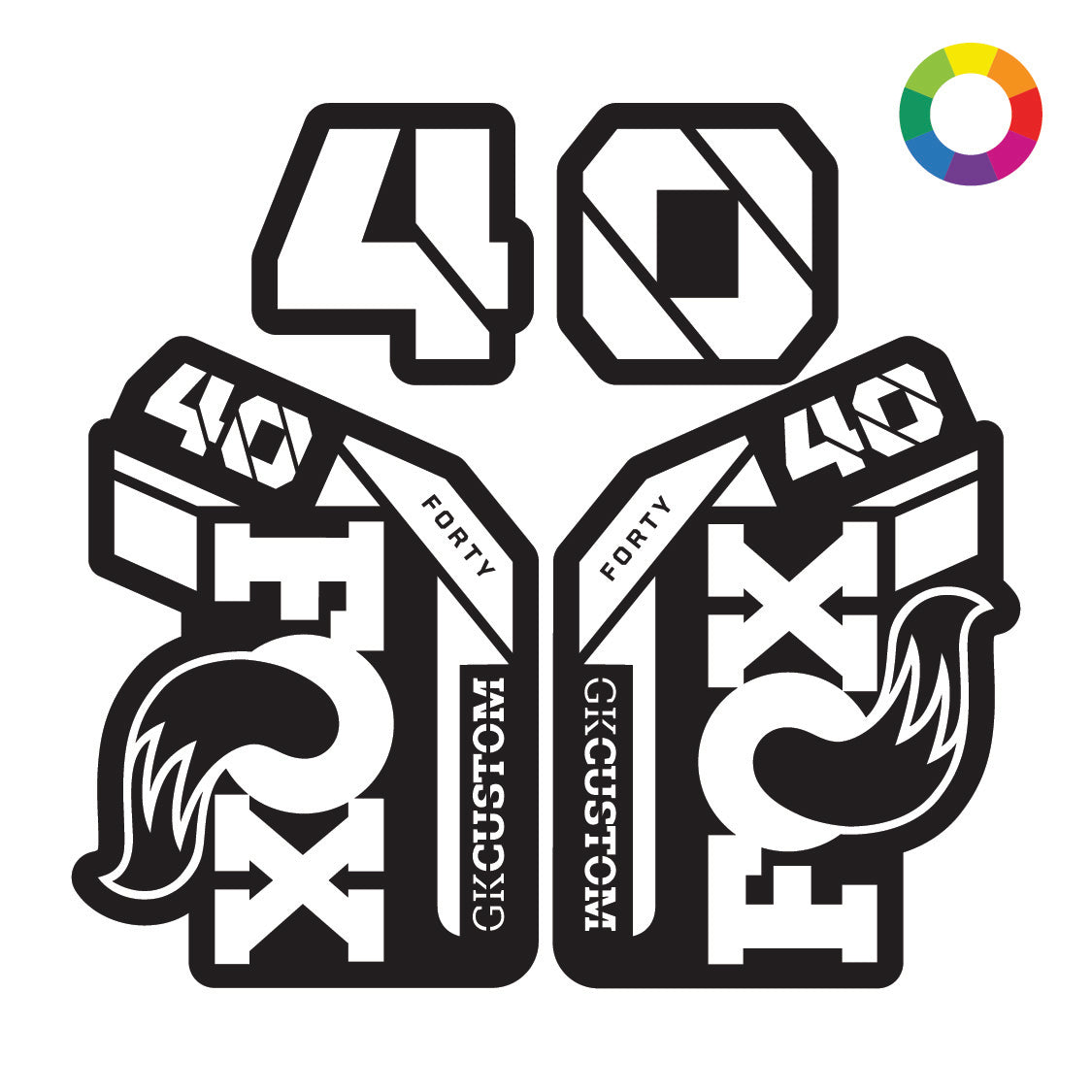 Ground Keeper Custom Fox 40 Factory Decals | Fully Customizable