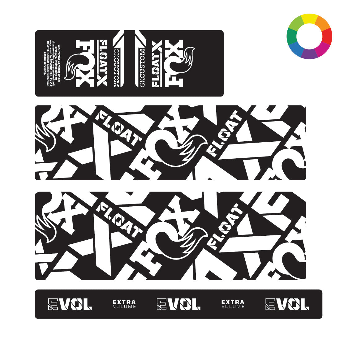 Ground Keeper Custom Fox X Factory Decals | Fully Customizable