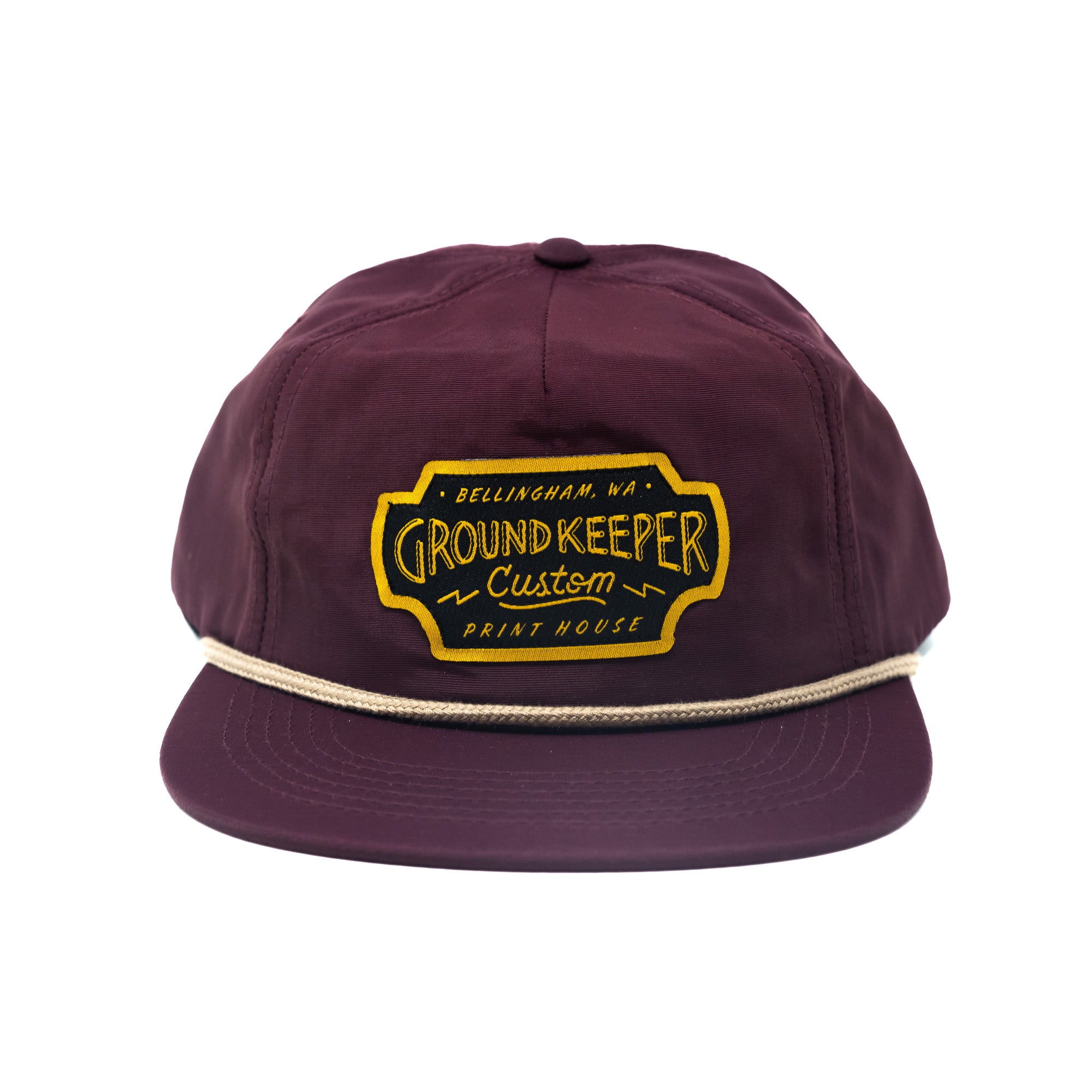 Maroon 5-Panel Nylon Hat – Ground Keeper Custom